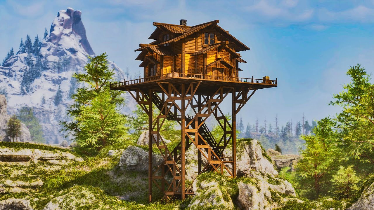 Fire Lookout Tower Starter Base | Build Tutorial | ARK: Survival ...