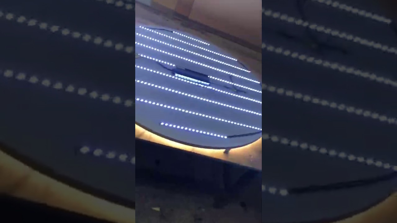 Slim LED Illuminated Round Sign made by Efficient Signs - YouTube