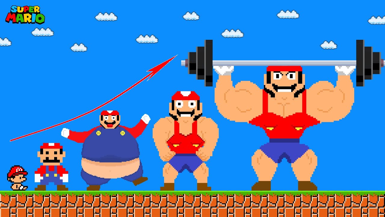 Evolution of Super Mario: Growing Up Compilation! - YouTube