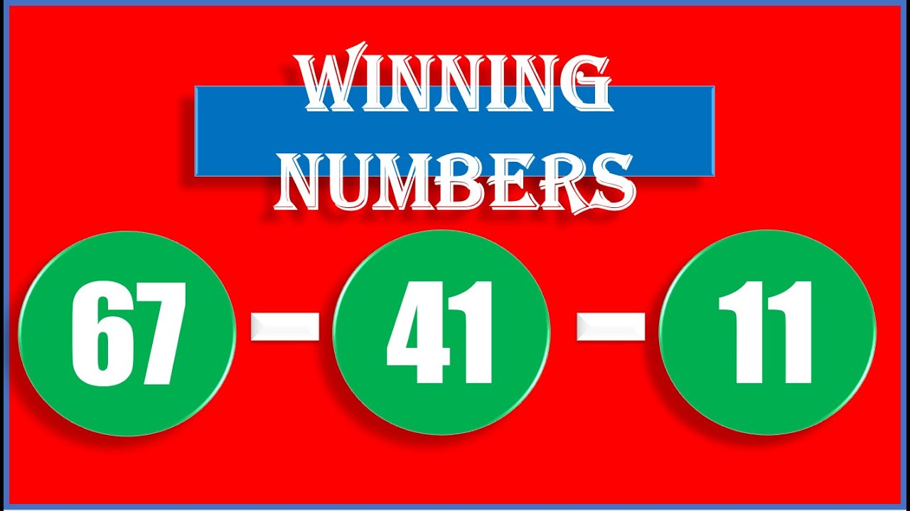 THE NATIONAL LOTTERY SEQUENCE WINNING NUMBERS 67-41-11 - YouTube