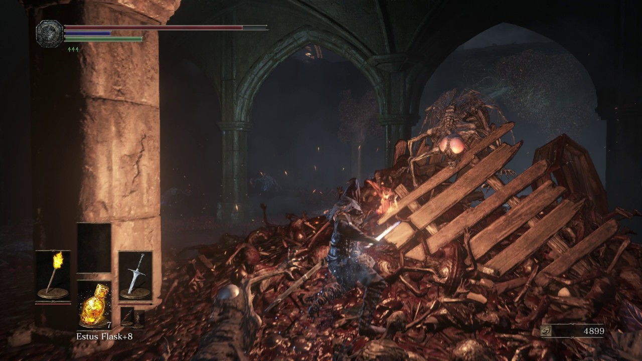 Dark Souls lll Ashes of Ariandel - Snowy Mountain Pass: Bug Catacombs ...