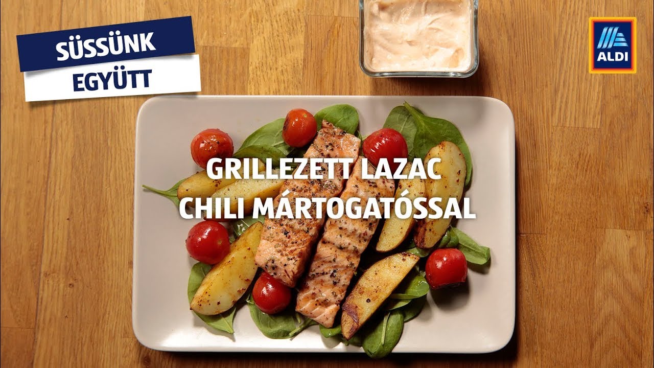 Grill lazac édes chili mártogatóssal - YouTube
