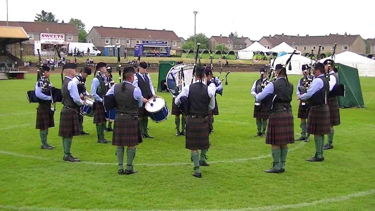 THE HIGHLANDERS 4 SCOTS PIPE BAND GRADE 2 SHOTTS HIGHLAND GAMES 2018 ...