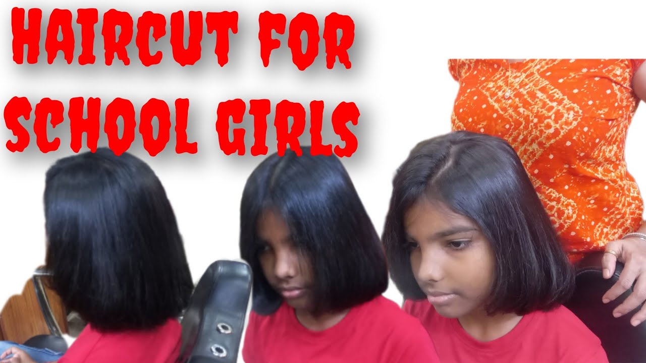 easy to manage bob Haircut for school girls ( how to Girls haircut ...