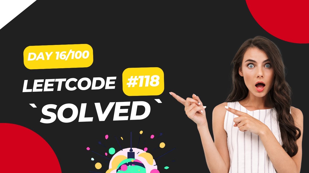 Pascals Triangle Leetcode 118 Java Solved Youtube 3725