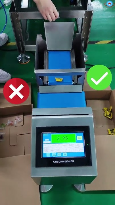 High Accuracy and High Speed Mini Check Weigher Left and Right Sorting Scale for Packing Machine ...