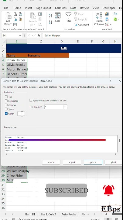 How To Separate Data Columns excel / text to columns #shorts #excel #msexcel #exceltutorial # ...