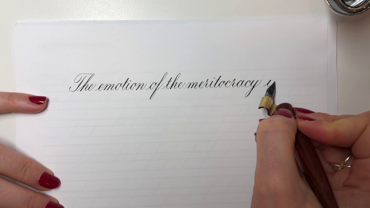 Real Time Calligraphy Demo - Emotion of Meritocracy - YouTube