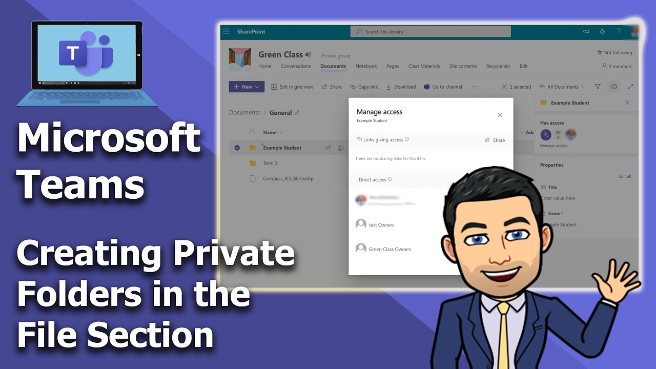 Microsoft Teams Private Folders In The File Section YouTube Microsoft Teams Private Folders In The File Section YouTube