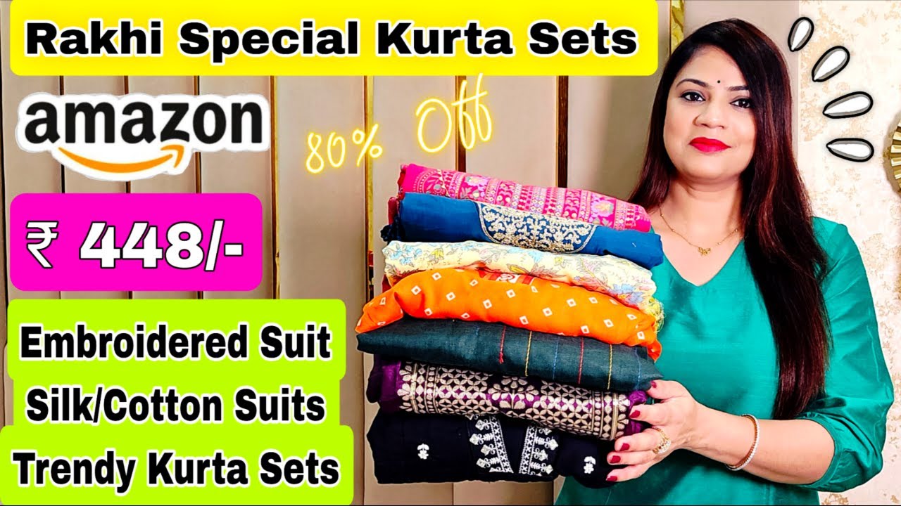 Festive Wear Amazon Kurta Sets Haul Starting 445,Amazon Prime Day Sale ...