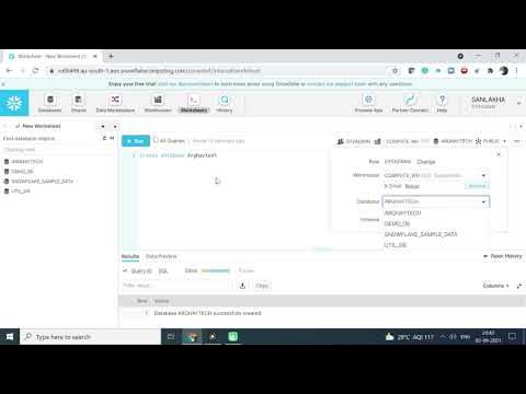 Snowflake :- Create Tables - YouTube