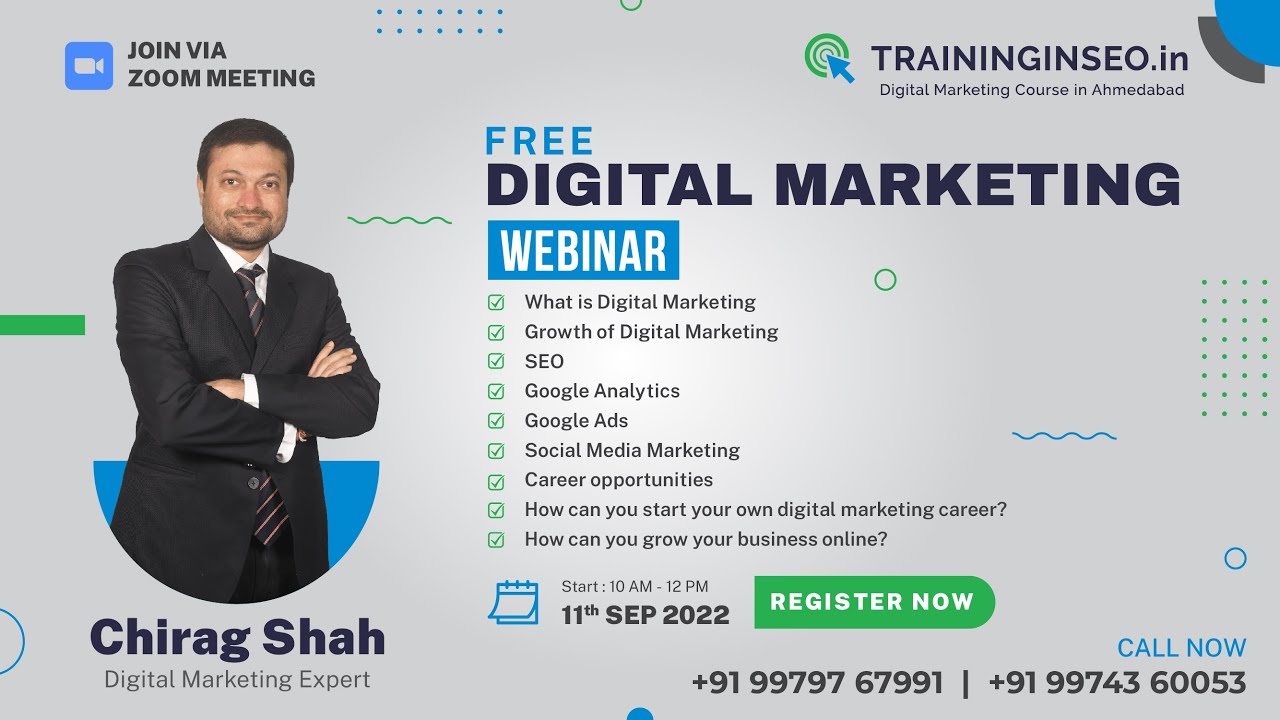 FREE Digital Marketing and SEO Demo Lecture 11th Sept. 2022 ...