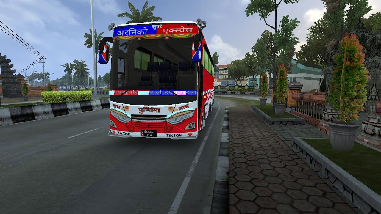 araniko super express bus skin Video🇳🇵TOP GAMING NEPALI BUSSID GAMER # ...