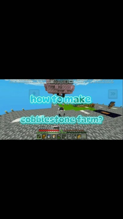 How to make cobblestone fan/one block part:3 #minectraftbuilding #minecraft #gaming - YouTube