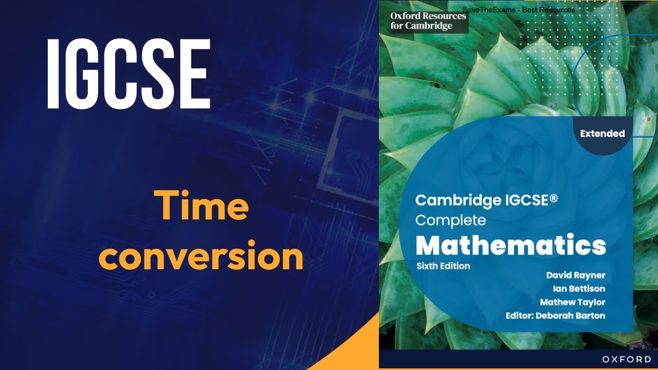 Time | Cambridge IGCSE Complete Mathematics Sixth Edition David Rayner ...