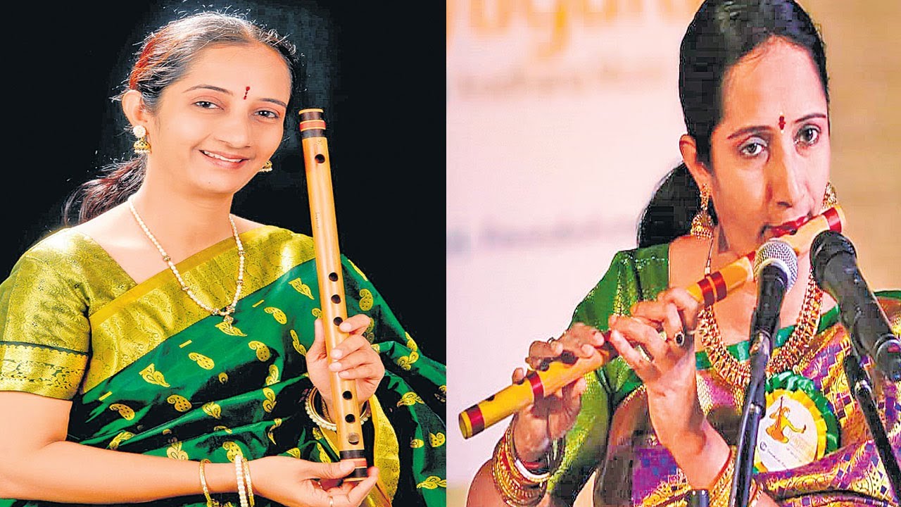 First Female Flautist - Jayaprada Ramamurthy Amazing Flute Performance ...