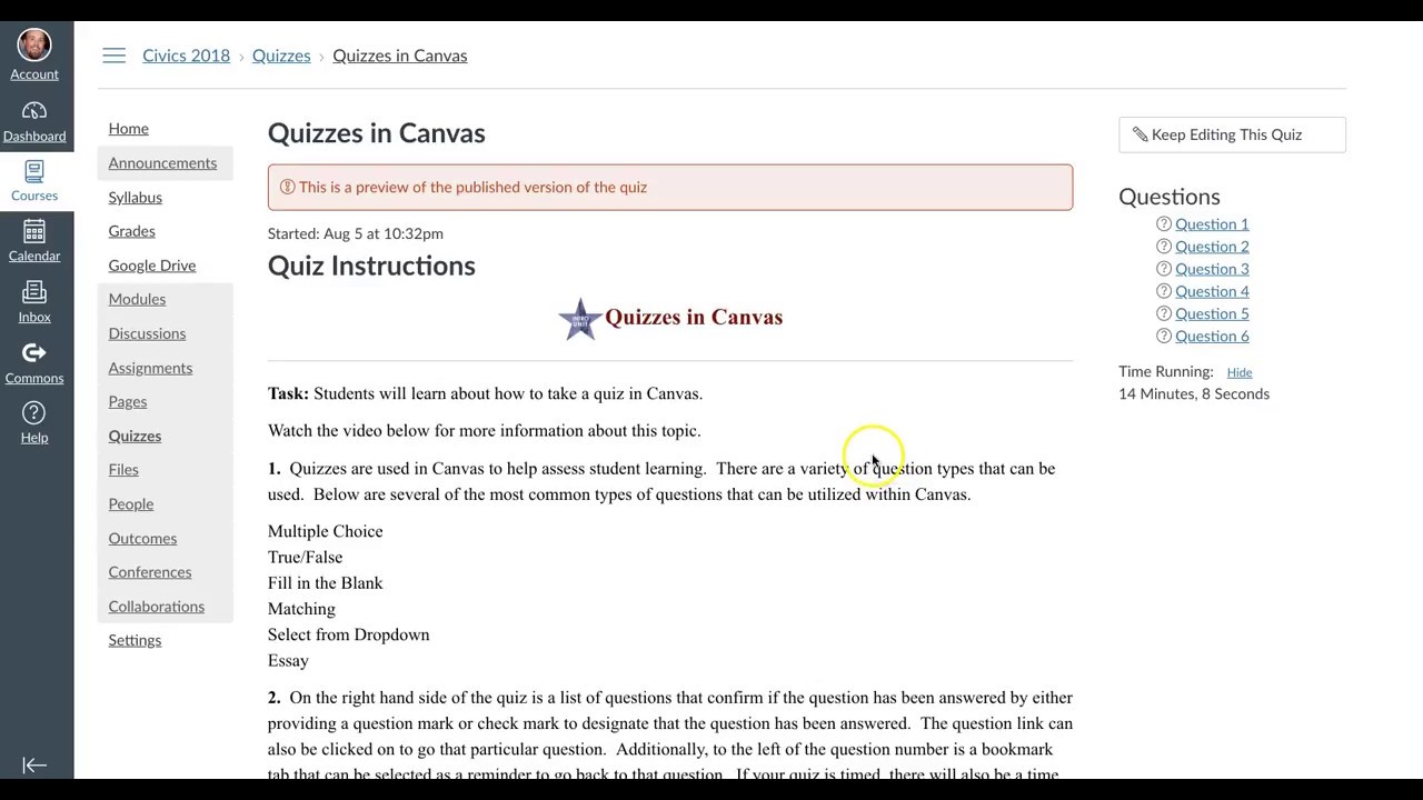Quizzes In Canvas YouTube Quizzes In Canvas YouTube