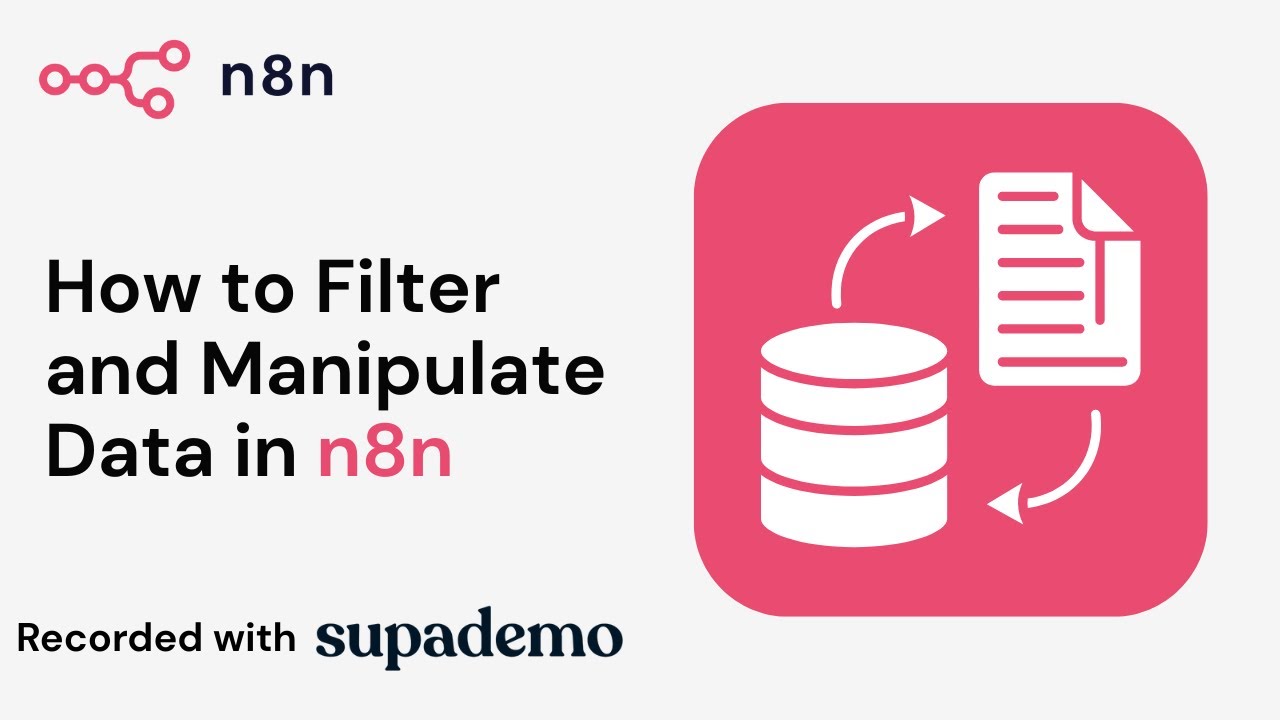 How to Filter and Manipulate Data in N8N - YouTube