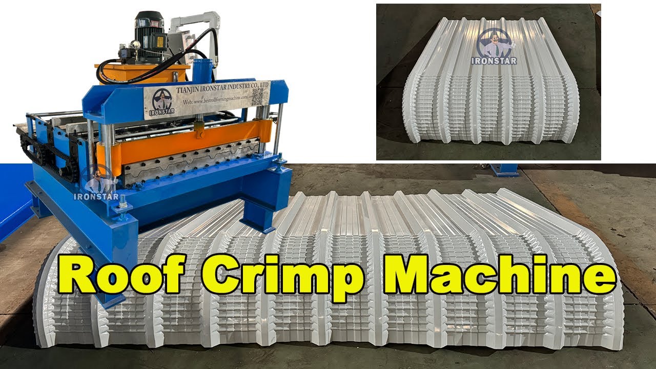1000mm Roof panel crimping machine | Hydraulic curve machine for ...