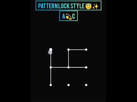 A🎯C pattern lock style #pattern #lock #style #youtubeshort #video # ...