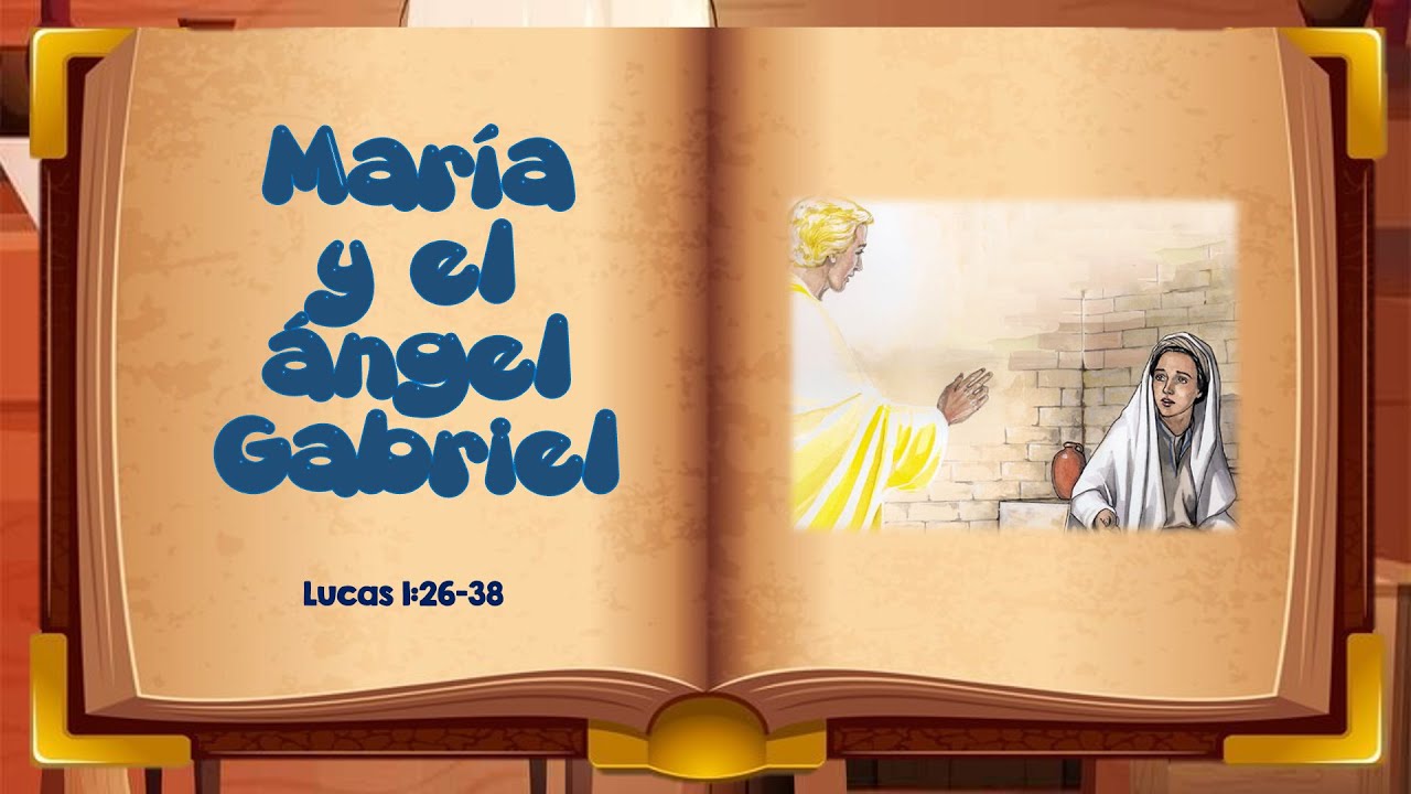 "María y el ángel Gabriel" Lucas 1:26-38. Una historía Bíblica de Jesús ...