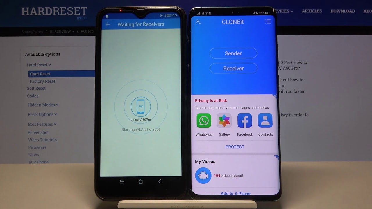 How to Transfer Data from Blackview A60 to Android Phone? CLONEit App ...
