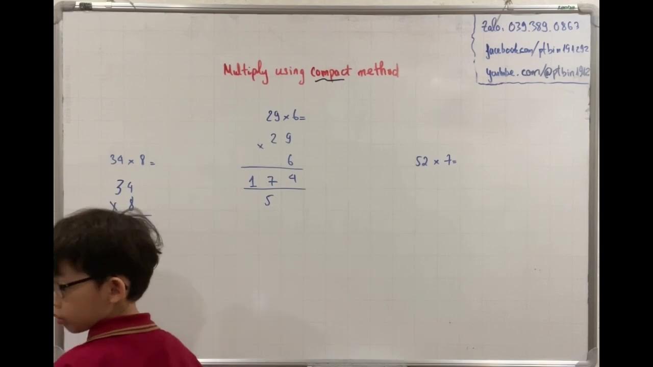 [Q&A][Maths 04 - Cambridge] Multiply using compact method - YouTube