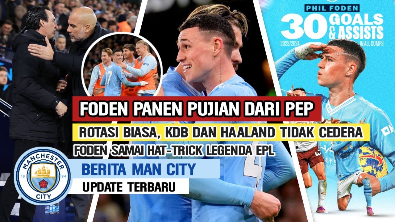 PRIME FODEN⁉️Gendong City Saat KDB-Haaland Istirahat🔵Pep Rotasi Karena ...