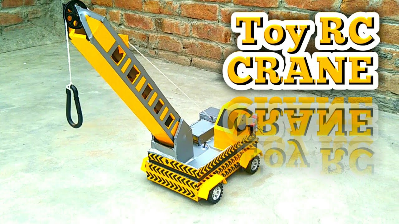 Toy rc crane | diy wood crane making at home | Art and creativity 05 ...