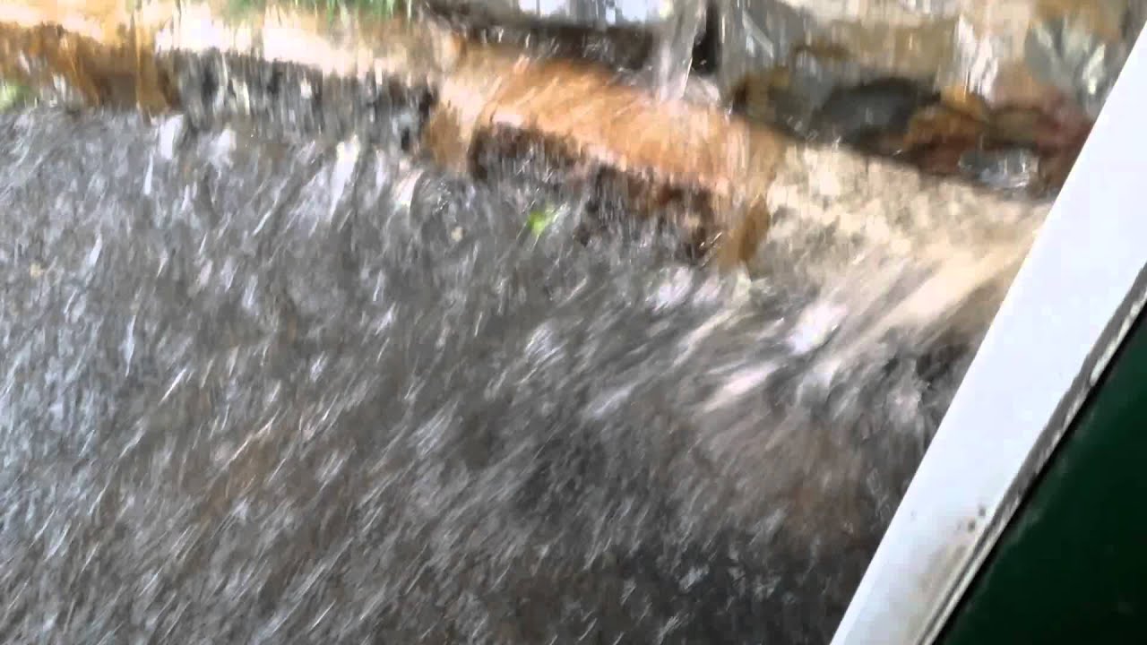 The Rain that Fell Creates a Waterfall in my Backyard - Weather ...