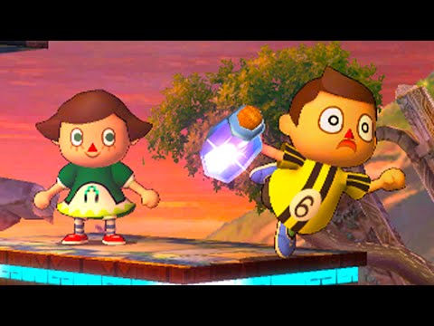Gameplay - Super Smash Bros. 3DS | All Villager Battle! - YouTube