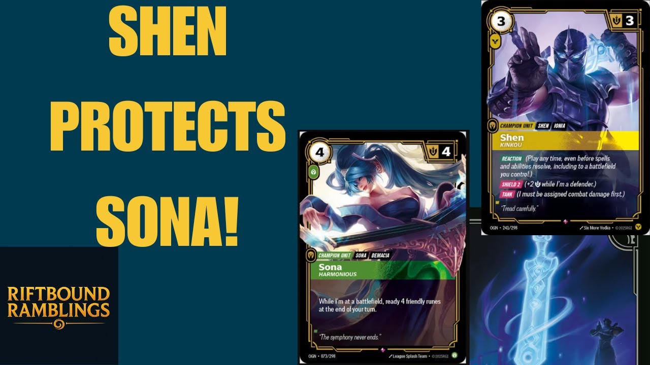 Shen Stands United With Sona! New Champion Units Revealed! - YouTube