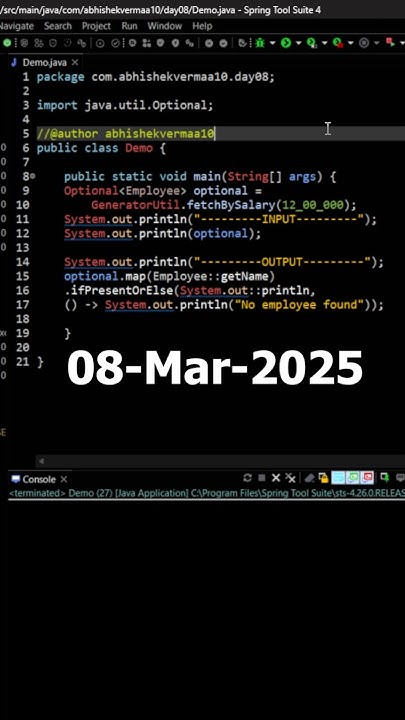 Day-67: How flatMap() method of Optional work in Java #shorts #java ...