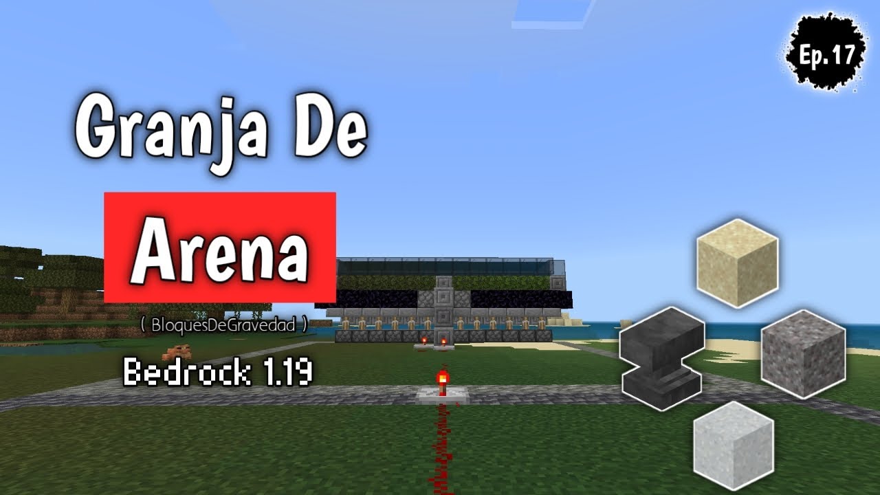 Granja De Arena | Ep.17 | Minecraft Técnico Bedrock - YouTube