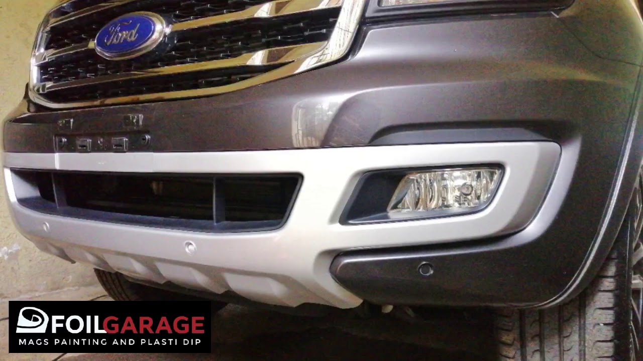 Foil Garage - Ford Everest Bumper Painting - YouTube