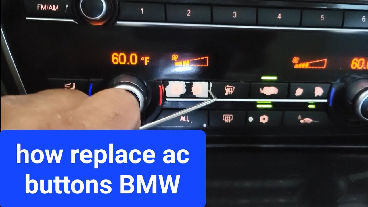 YOU CAN DO IT! - DIY HOW TO REPLACE MISSING OR WORN AC BUTTONS ON BMW ...