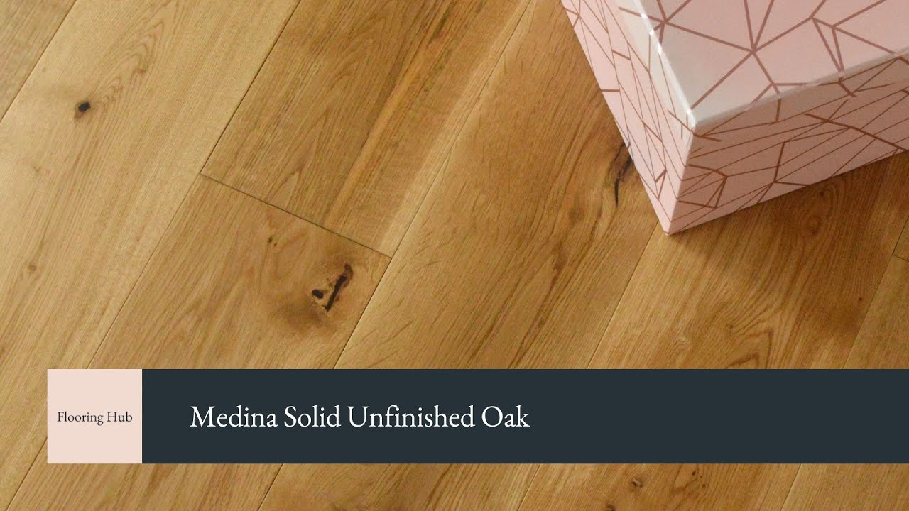 Langney Solid Natural Oak Lacquered 150mm X 18mm Wood Flooring - YouTube