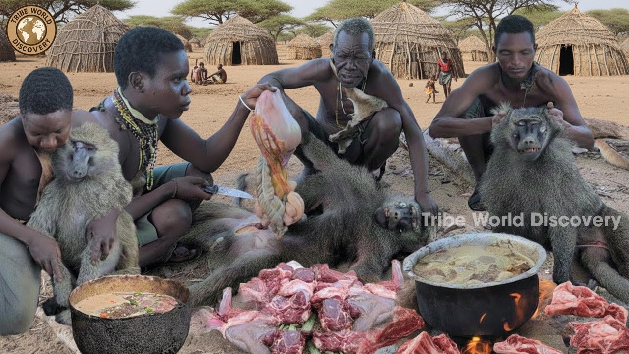 Inside Hadzabe Tribe: Giant Baboon Hunting And Survival In The Raw ...