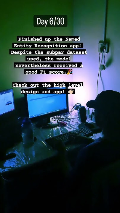 Day 6/30 #30dayschallenge #coding #programming #namedentityrecognition #generativeai - YouTube
