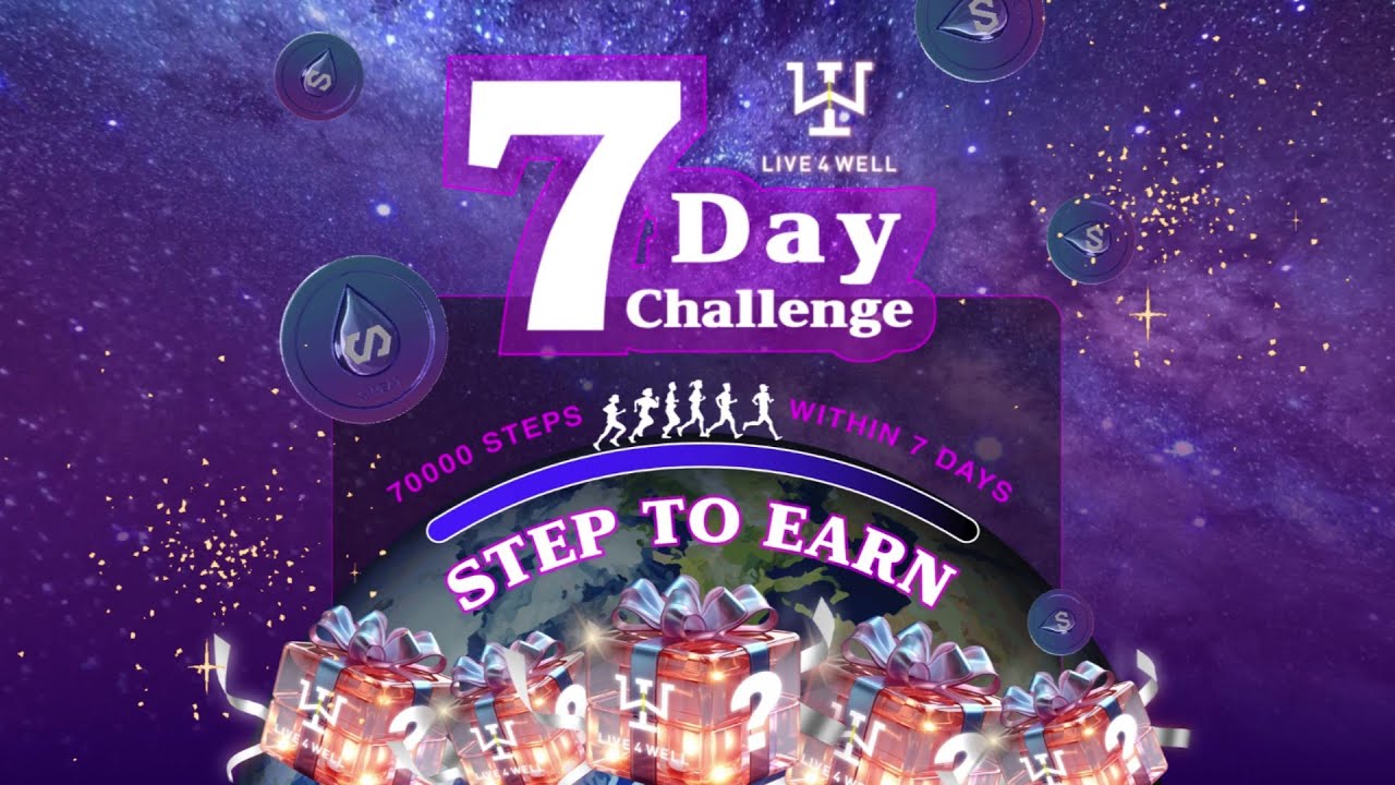 Live4Well Global 7-Day Steps Challenge | Step to Earn Sports and ...