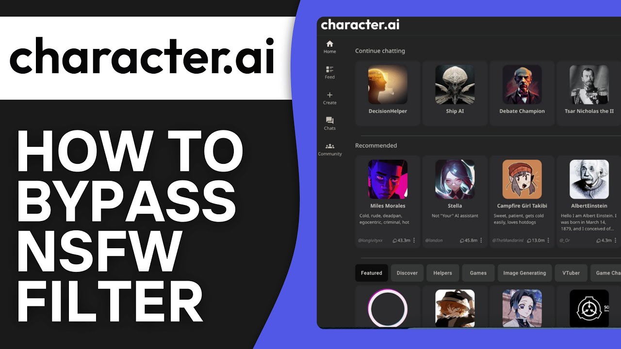 How To Bypass The NSFW Filter In Character AI (2024) - YouTube