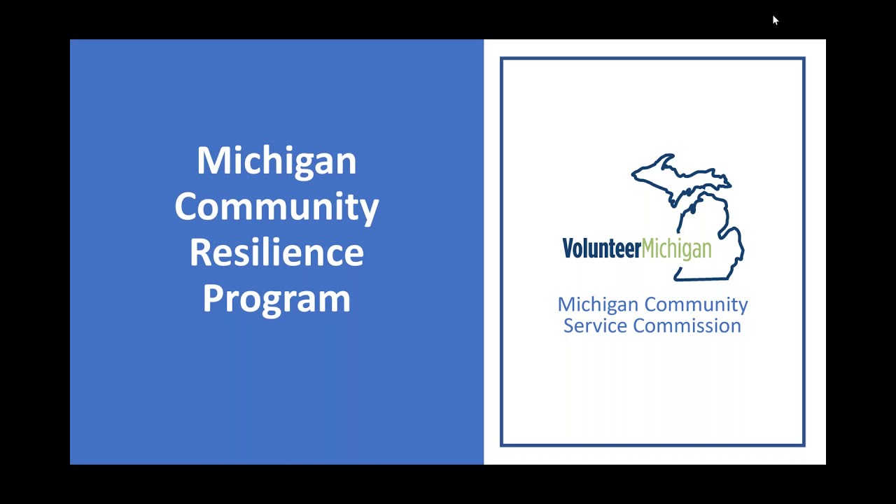 Michigan Community Resilience Program Technical Assistance Session ...