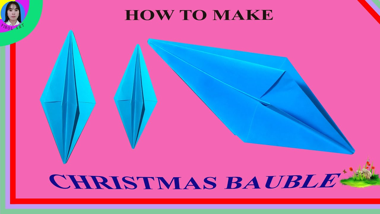 Origami Bauble| How to make paper Christmas bauble - YouTube