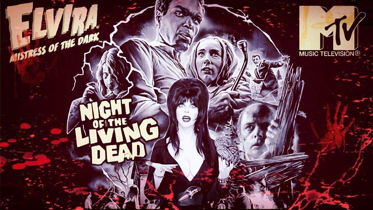 Elvira's 1984 MTV Halloween Special including Night of the Living Dead ...