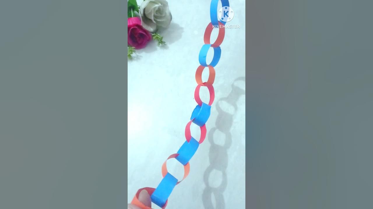 Paper chain ⛓️#easy craft#paper#chain#shorts #⛓️⛓️😯 - YouTube