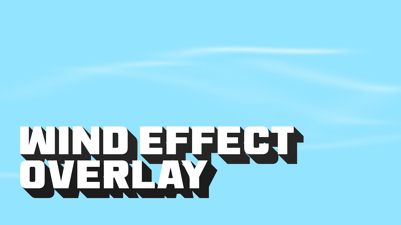 Royalty Free Wind Effect Overlay with Black Background - YouTube