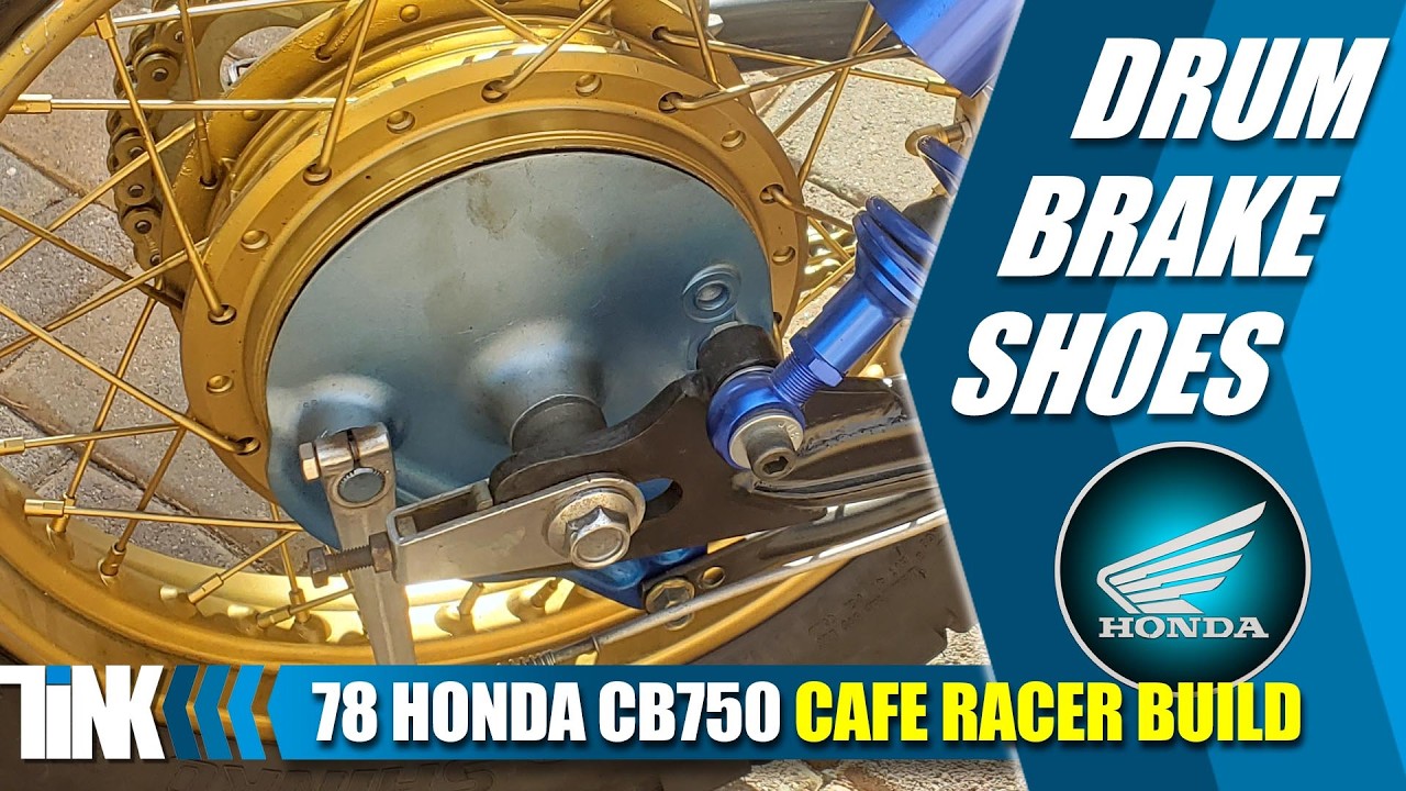 Fitting Brake Shoes Drum Brakes Honda CB750 Cafe Racer - YouTube