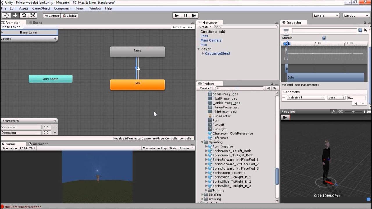 Animator Controller, Sistema Mecanim Unity - YouTube