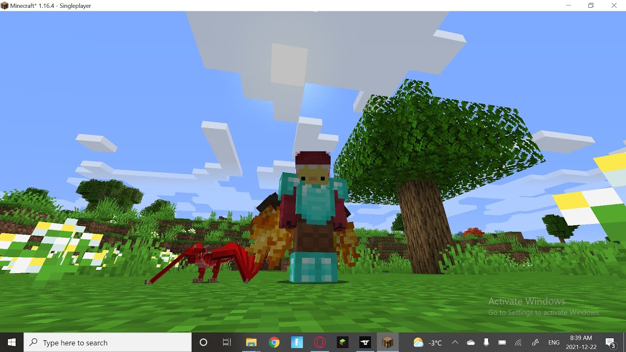 Hatching fire dragon egg in minecraft - YouTube