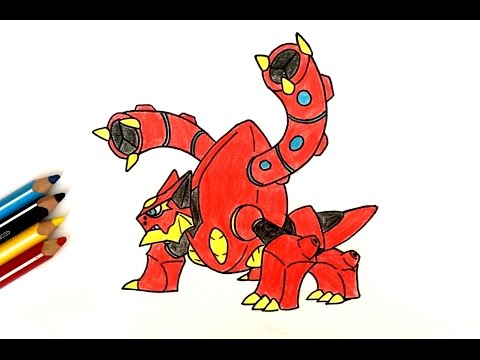 Comment dessiner Volcanion (Pokémon) - YouTube